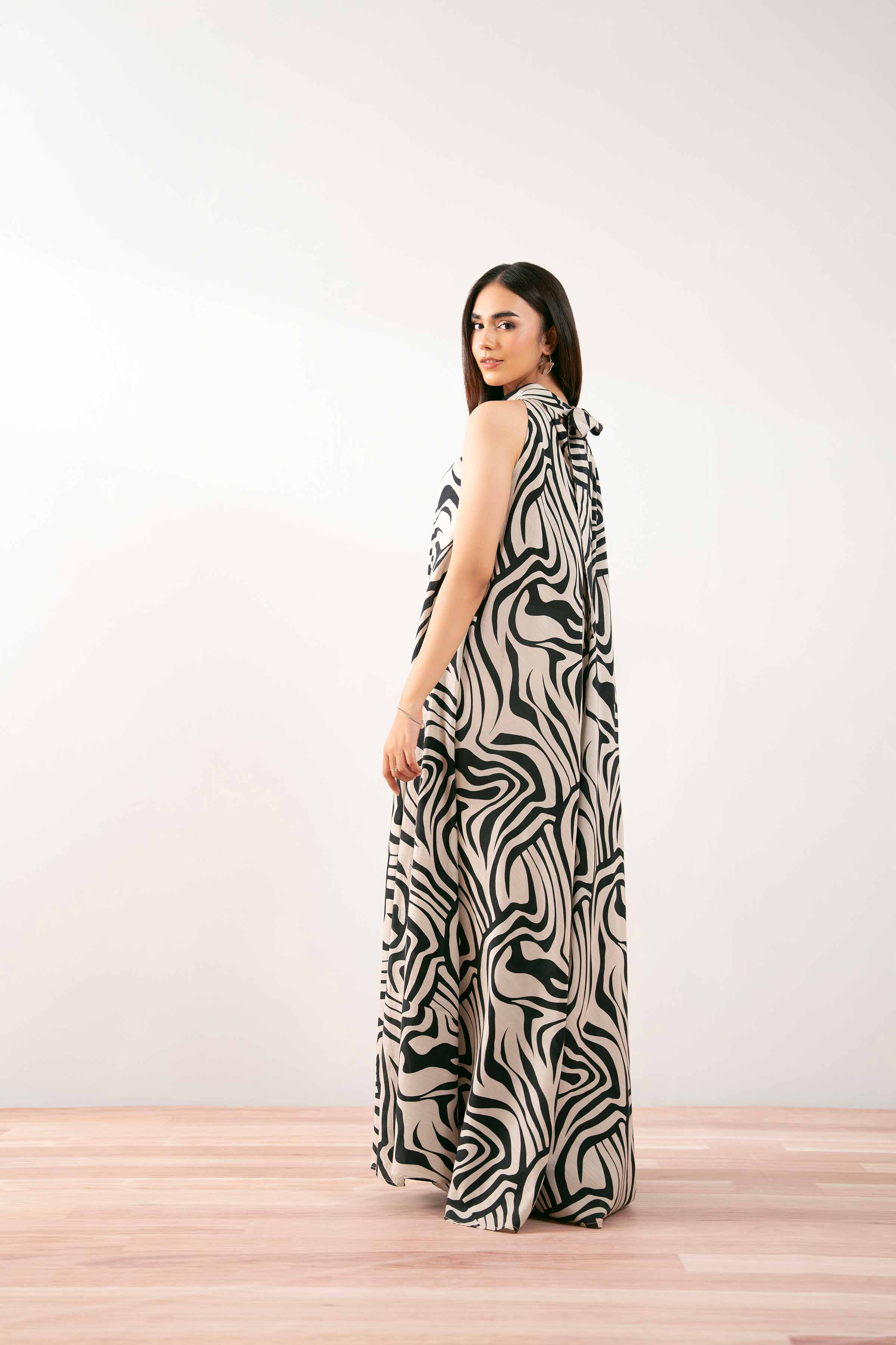 Printed Dress - FS25-39 – NISHAT USA
