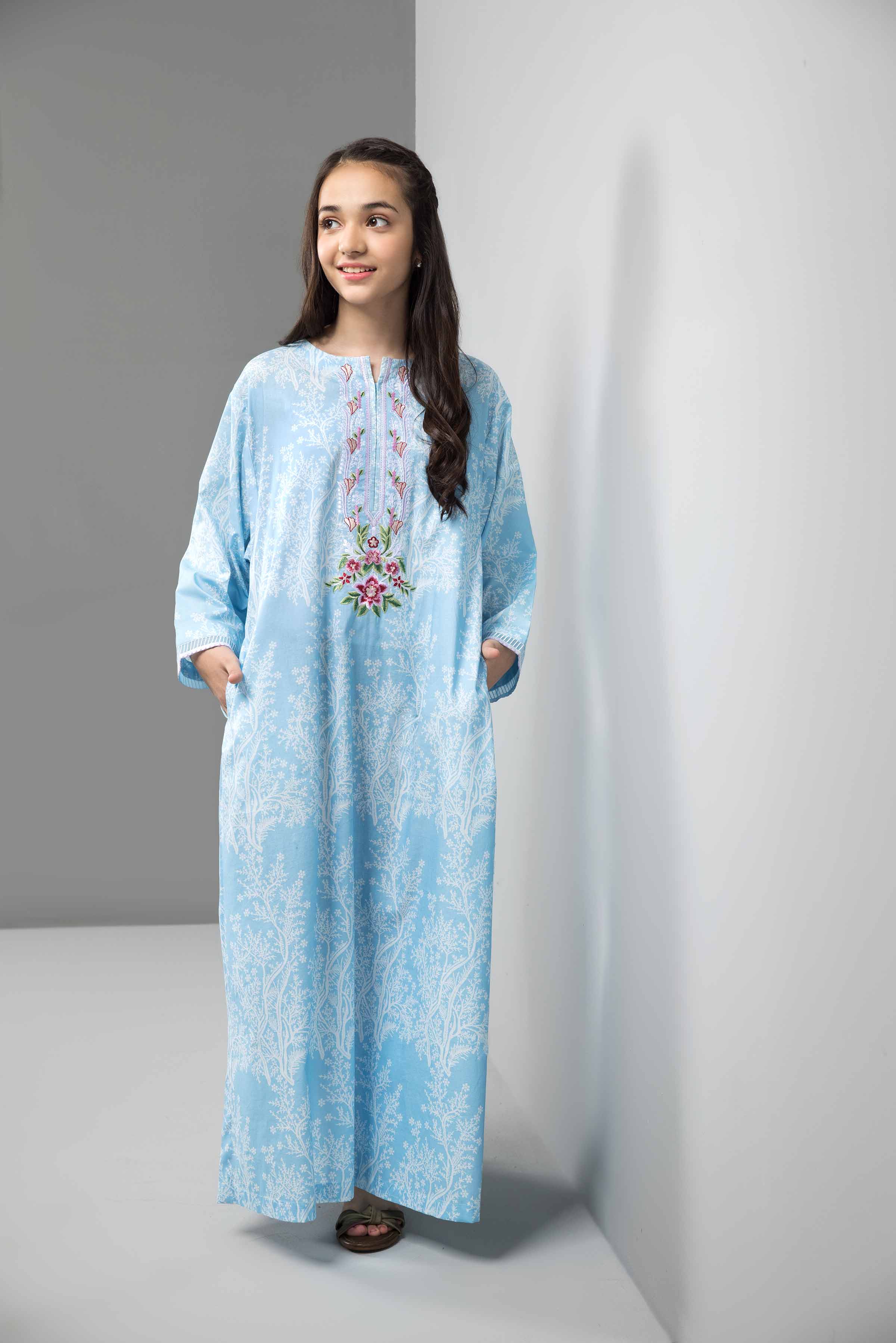Printed Embroidered Fustaan - DE23-20 – NISHAT USA