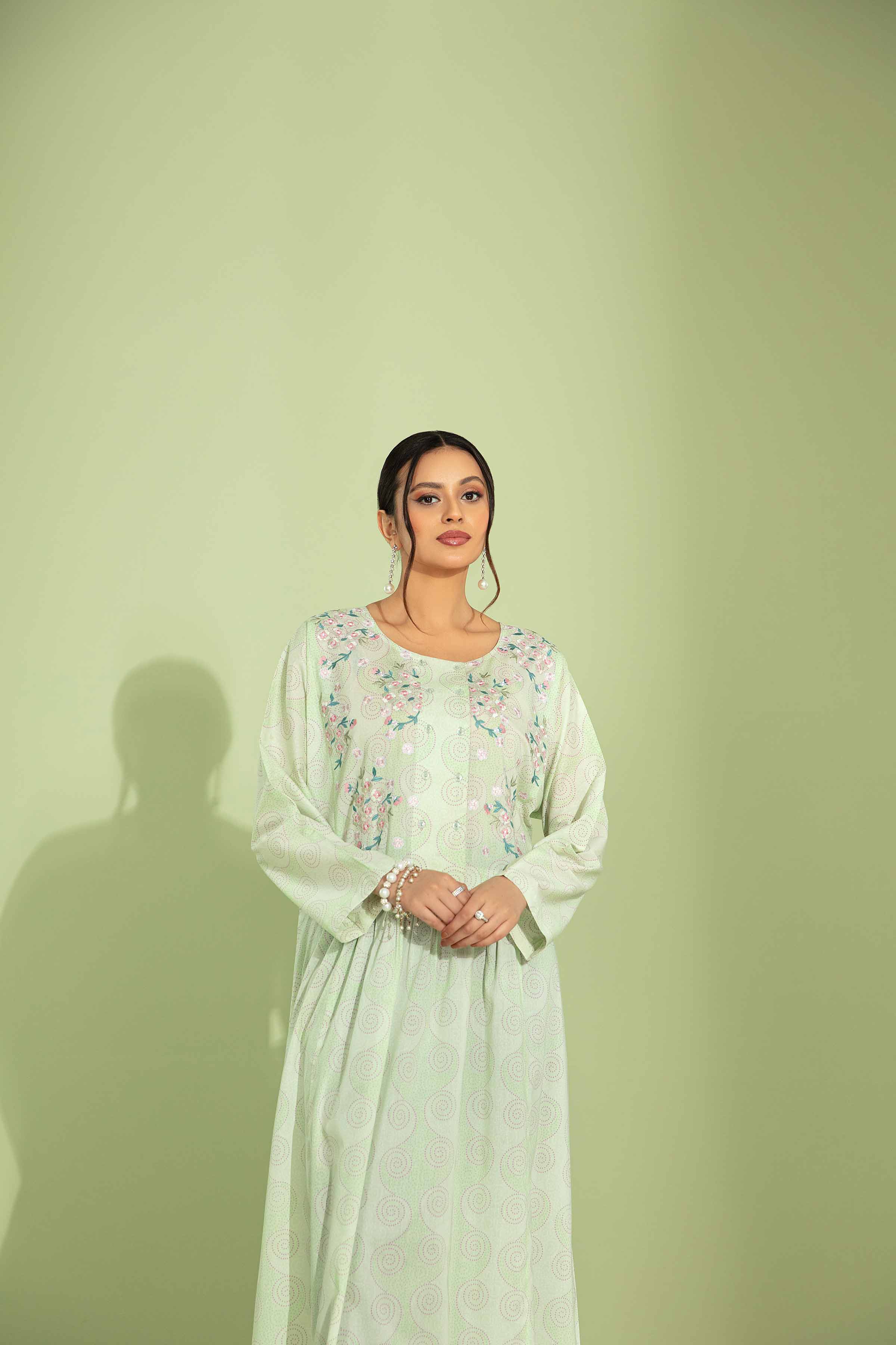 Printed Embroidered Fustaan - DE23-72 – NISHAT USA